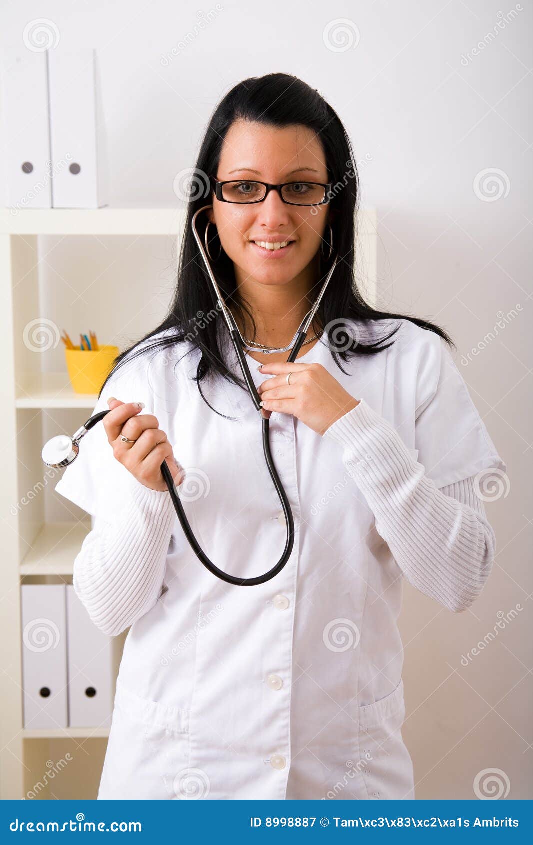 Beautiful young doctor stock image. Image of professional - 8998887
