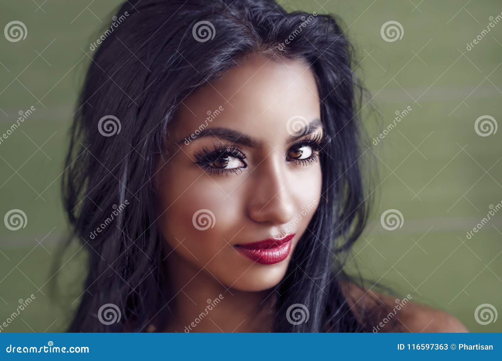 Beautiful Young Woman with Long Dark Hair Stock Image - Image of female ... Beautiful Young Woman with Long Dark Hair Stock Image - Image of female ...