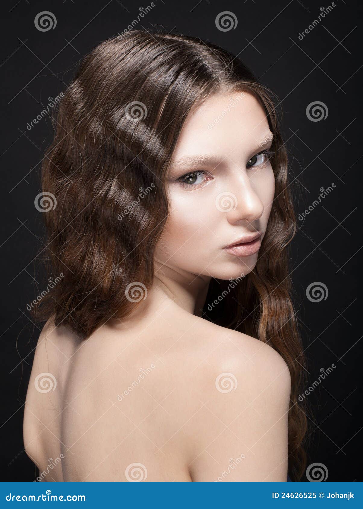 Beautiful young face stock image. Image of looking, closeup - 24626525