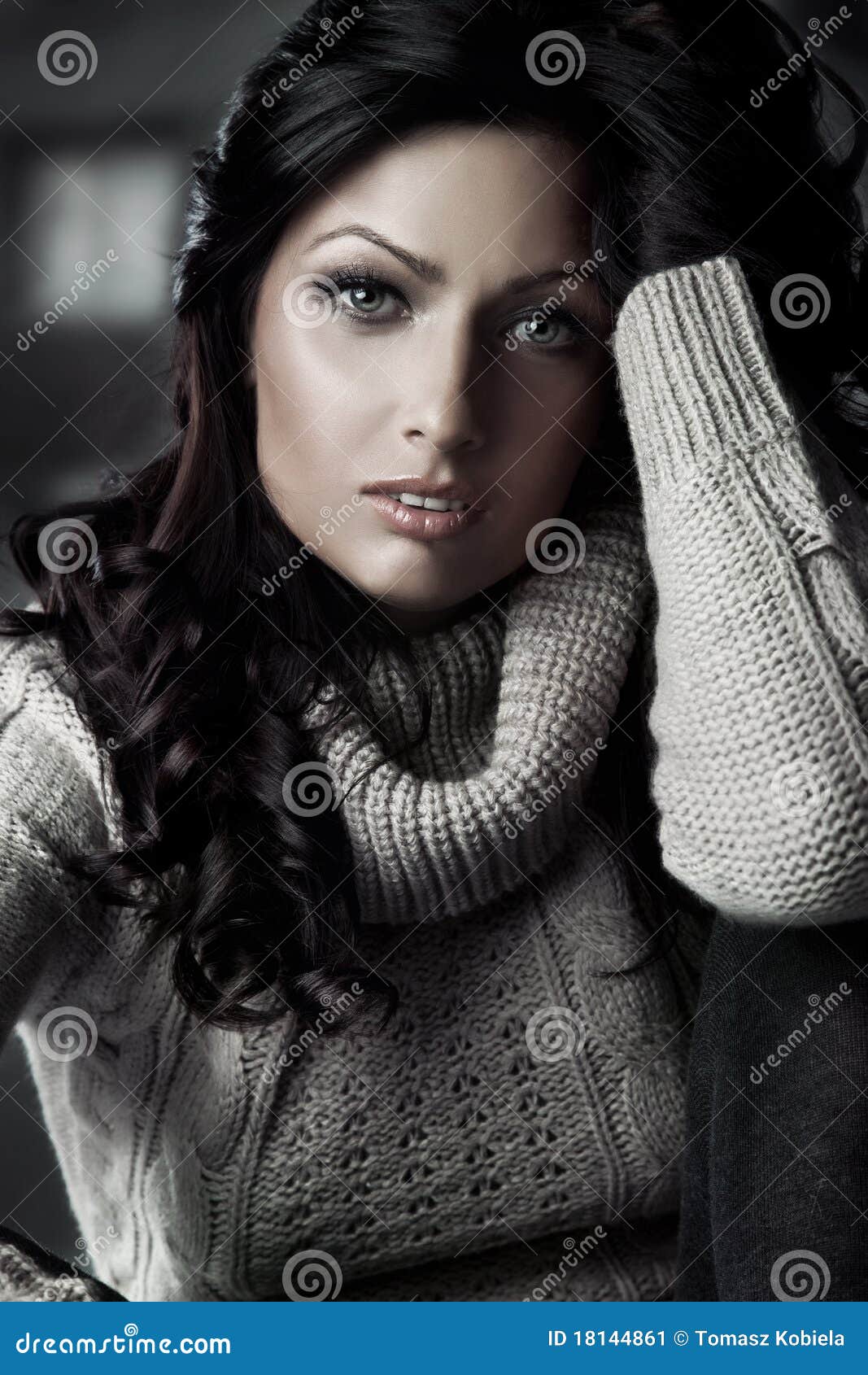 Beautiful Young Fashion Model. Stock Image - Image of hair, glamour ...