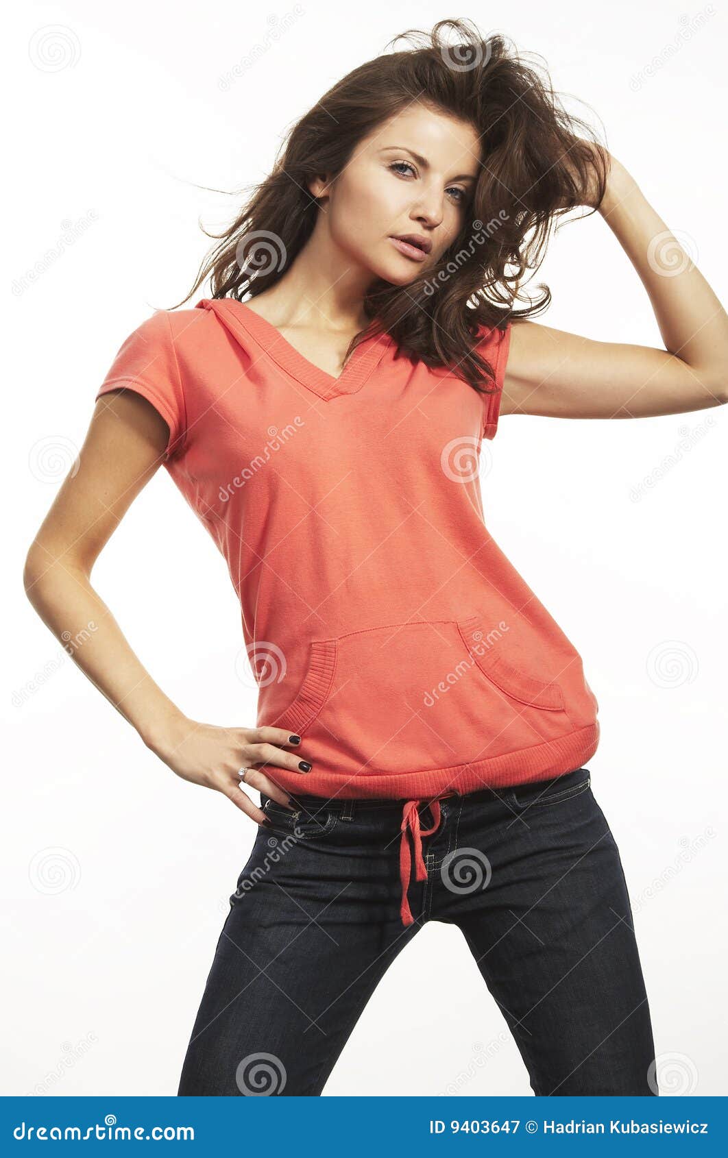 Beautiful Young Fashion Model Stock Image - Image of beautiful, natural ...