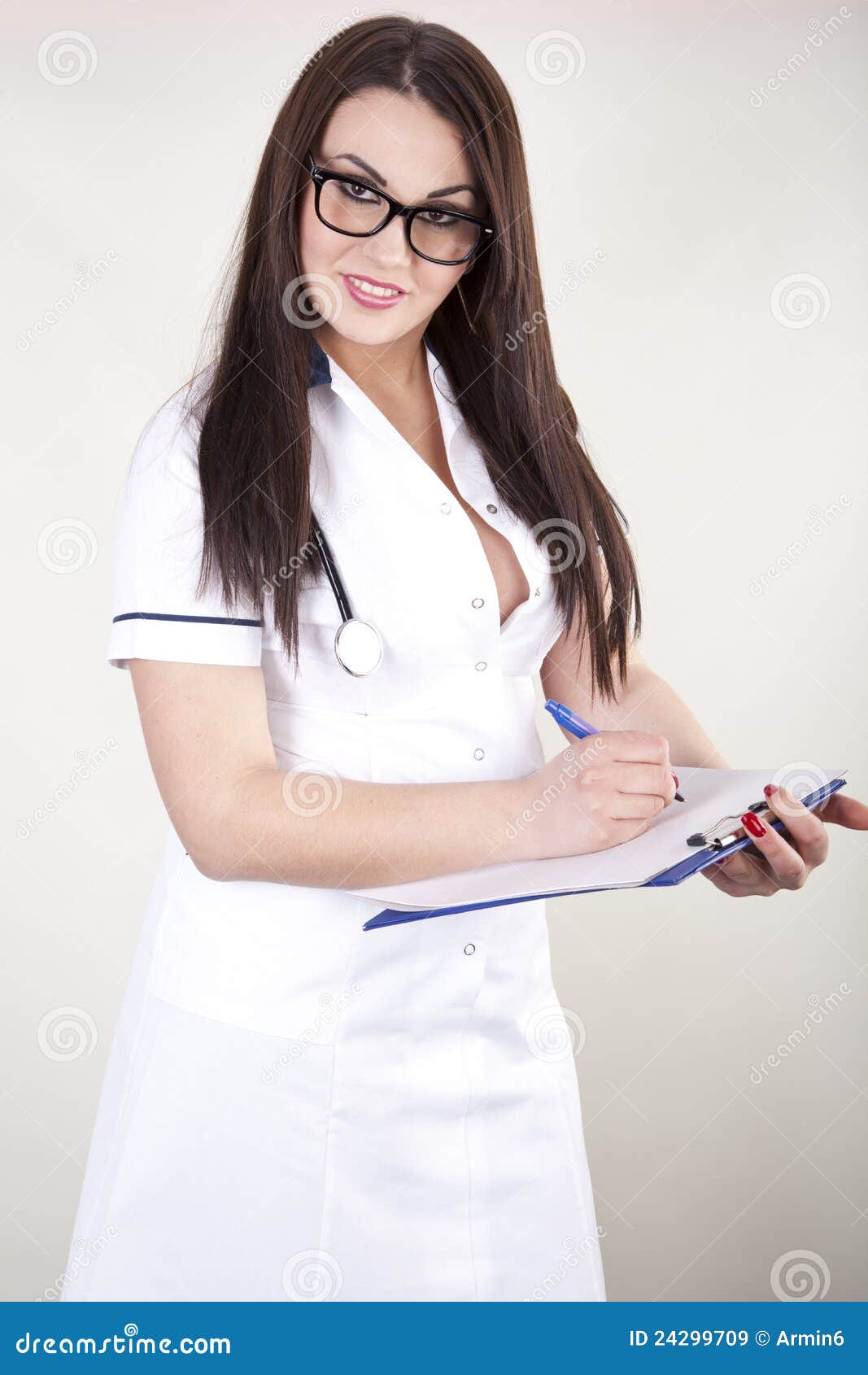 Beautiful Young Female Doctor Stock Image - Image of doctor, female ...