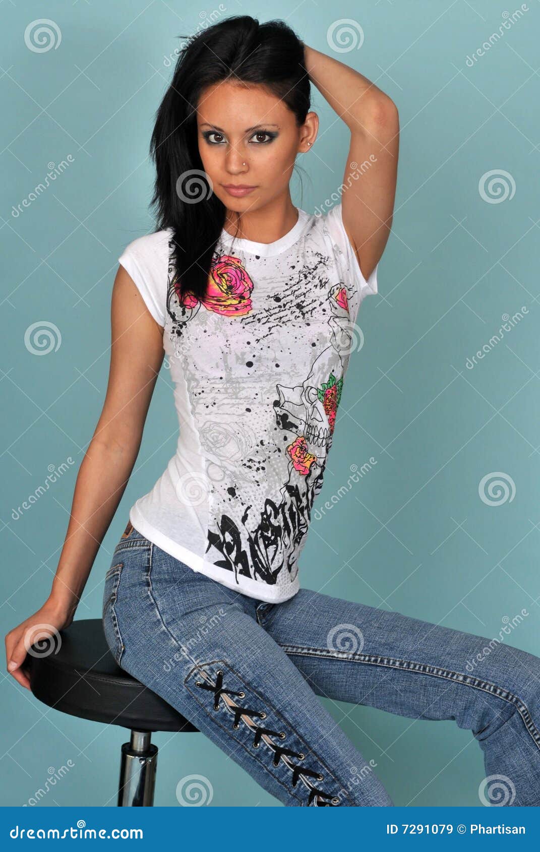 Beautiful Young Female Model Stock Image - Image of hair, fashion: 7291079