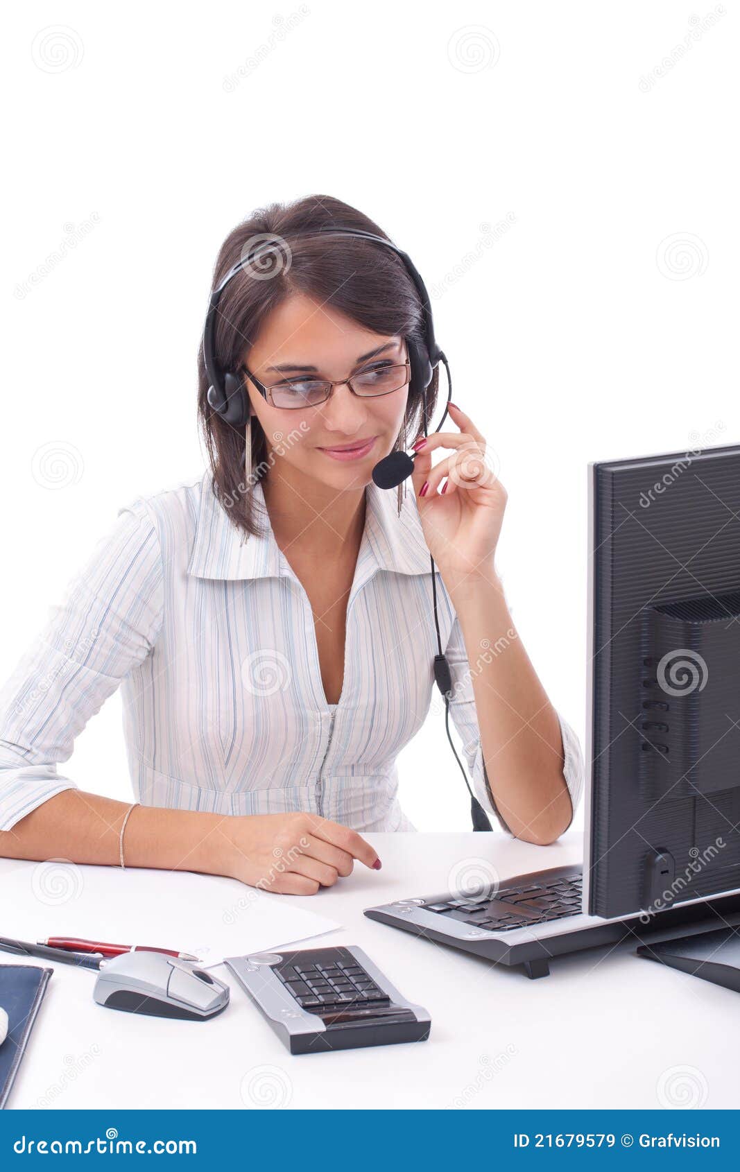 Beautiful Young Female Representative Stock Image - Image of centre ...