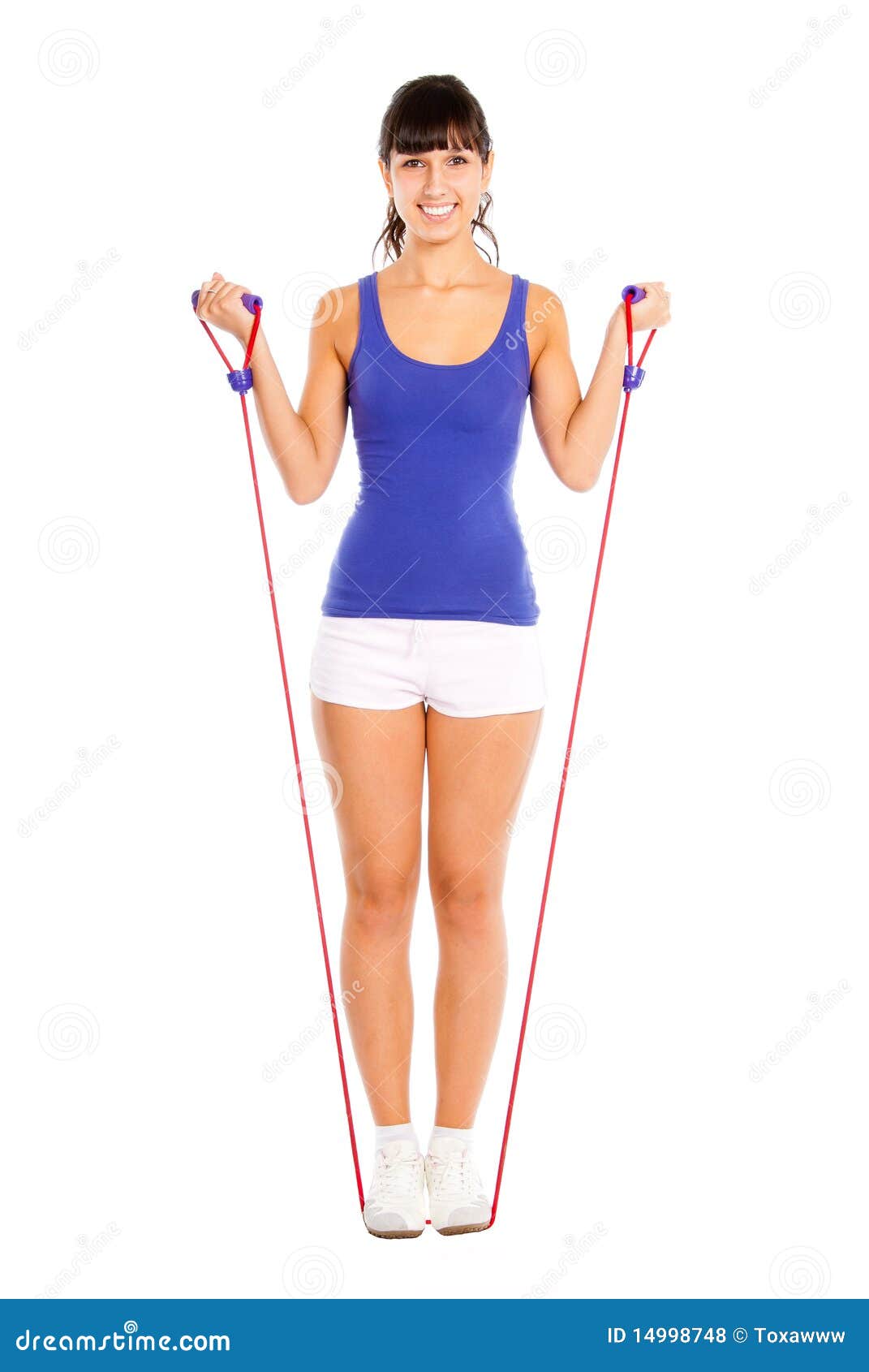 Beautiful Young Fitness Trainer Stock Photo - Image of fitness ...