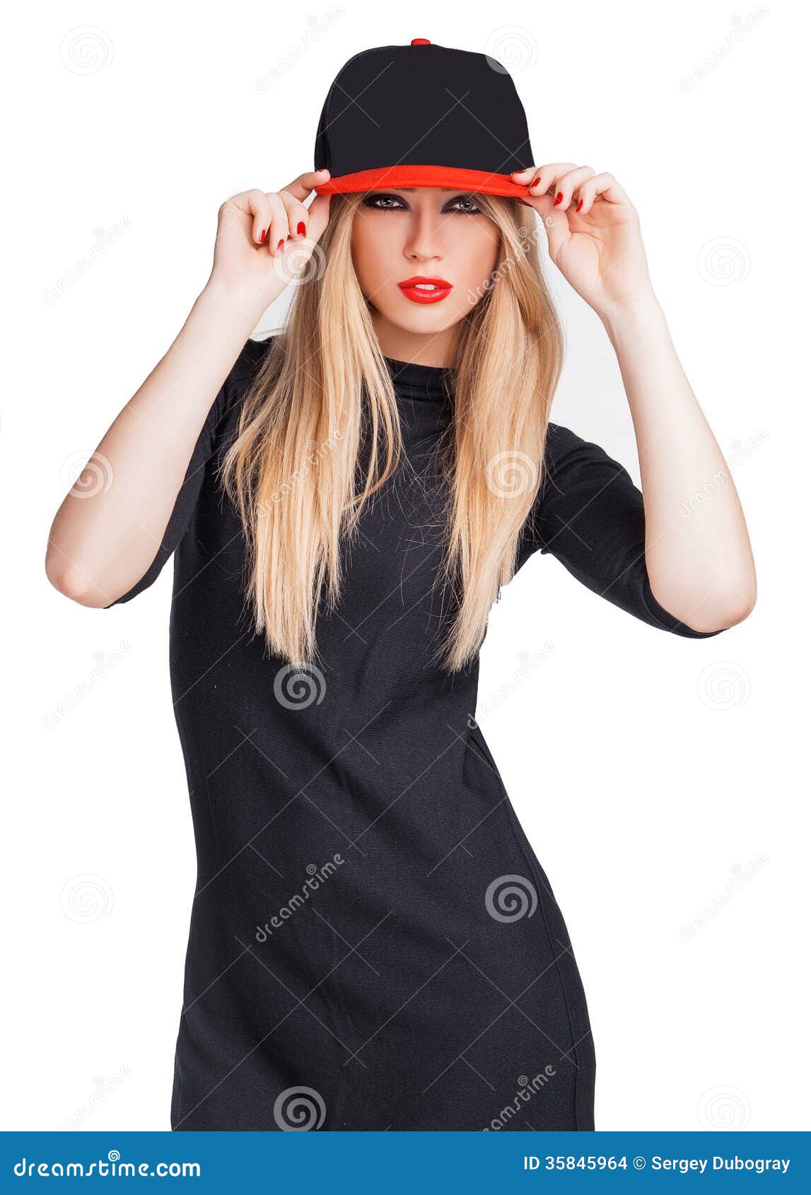 A Beautiful Young Girl in a Cap Stock Photo - Image of years, beautiful ...
