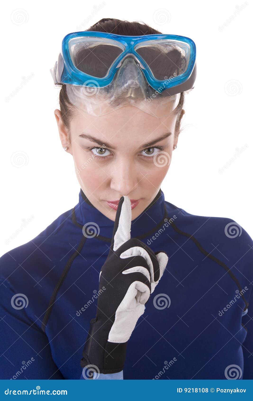 Beautiful Young Girl in Goggles. Stock Photo - Image of glamour ...