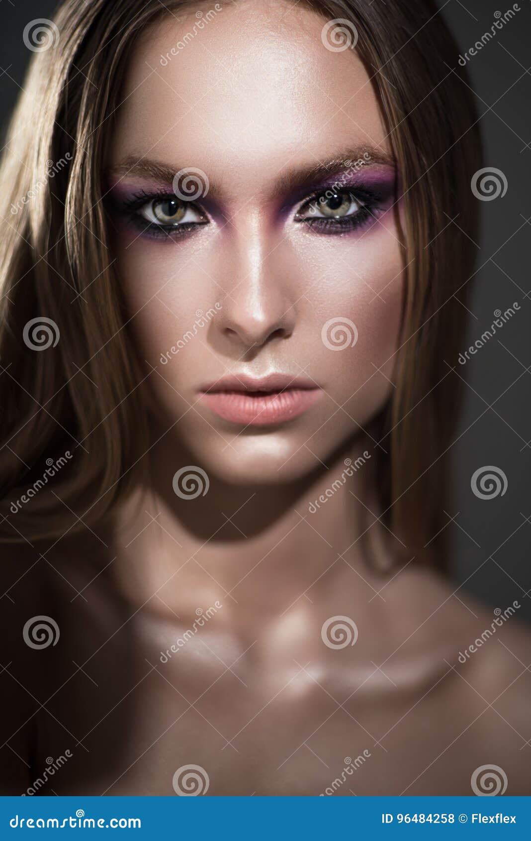 Beautiful Young Girl in Studio Stock Photo - Image of girl, hairstyle ...