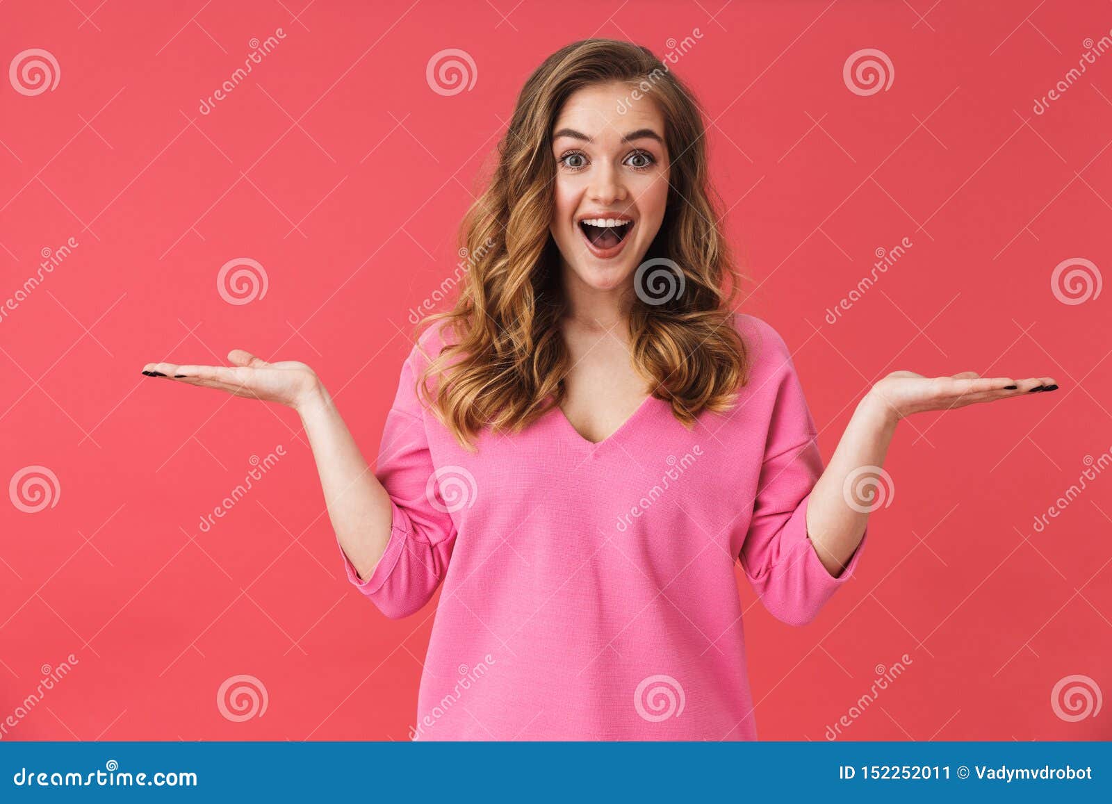 Beautiful Young Girl Wearing Casual Clothes Standing Stock Image