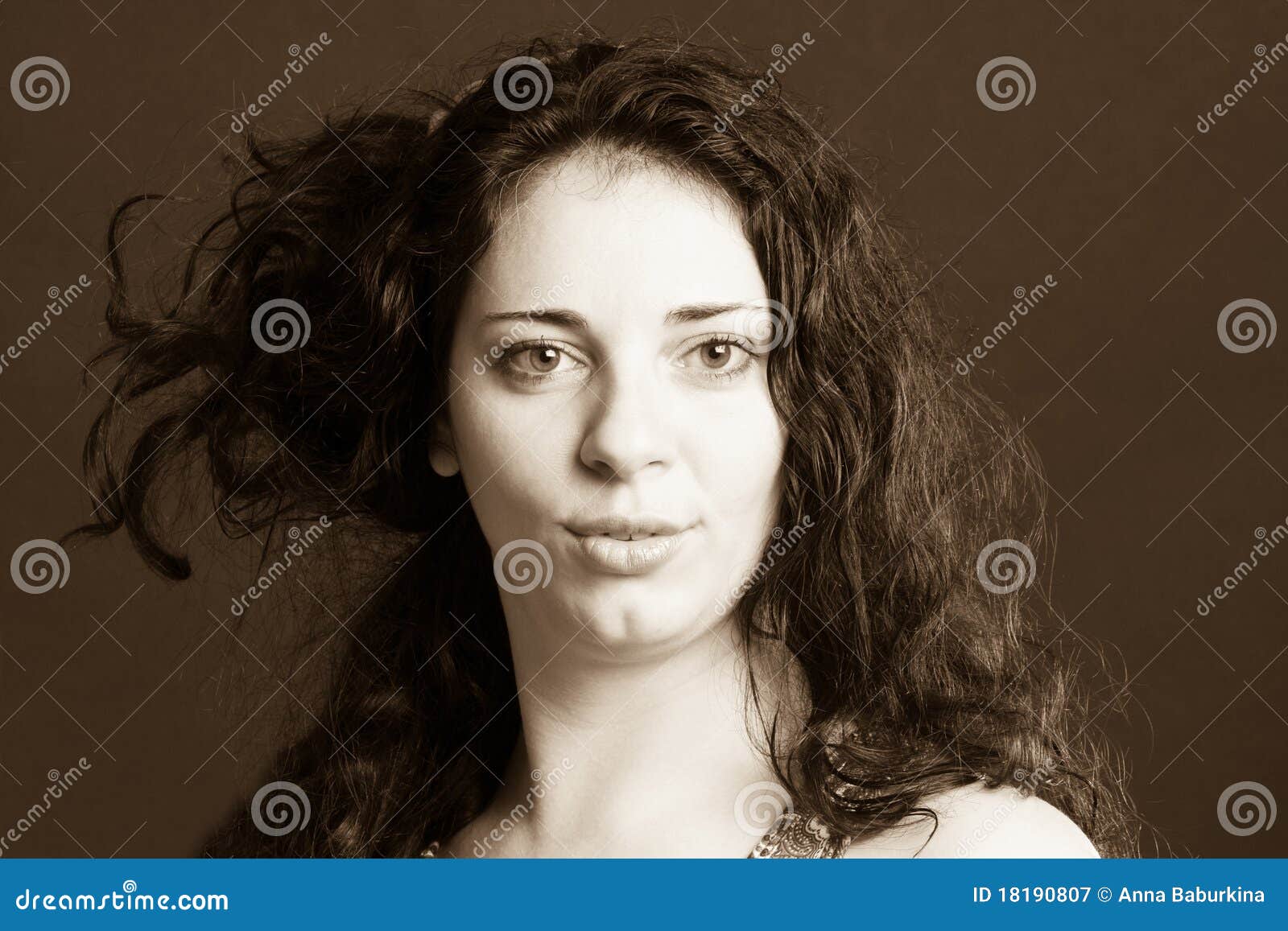Beautiful Young Gypsy Woman Stock Image - Image of closeup, cheerful ...