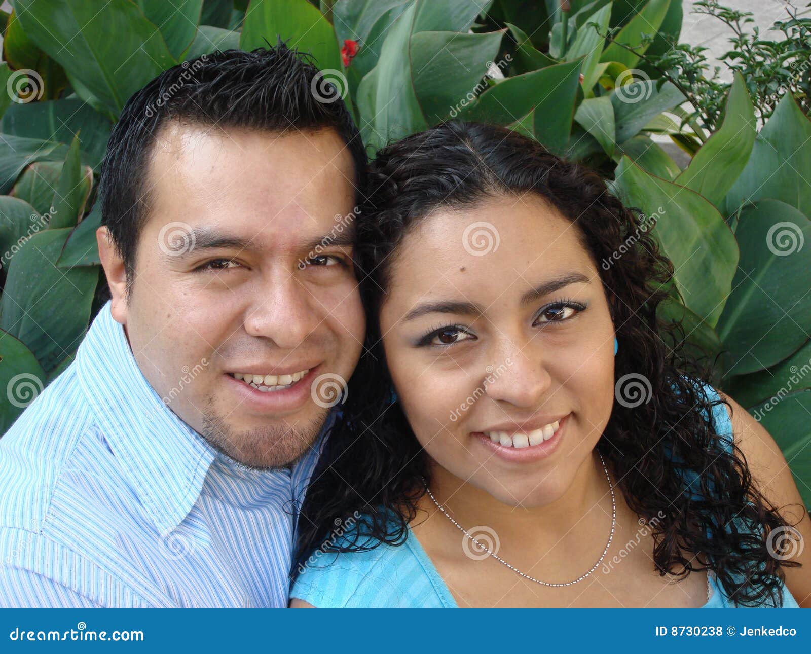 Beautiful Young Hispanic Couple in Love Stock Photo - Image of ...