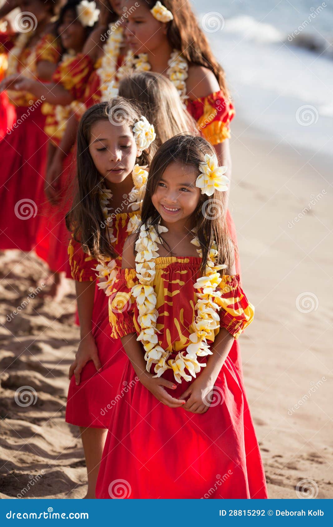 Beautiful Young Hula girls stock photo. Image of polynesian - 28815292