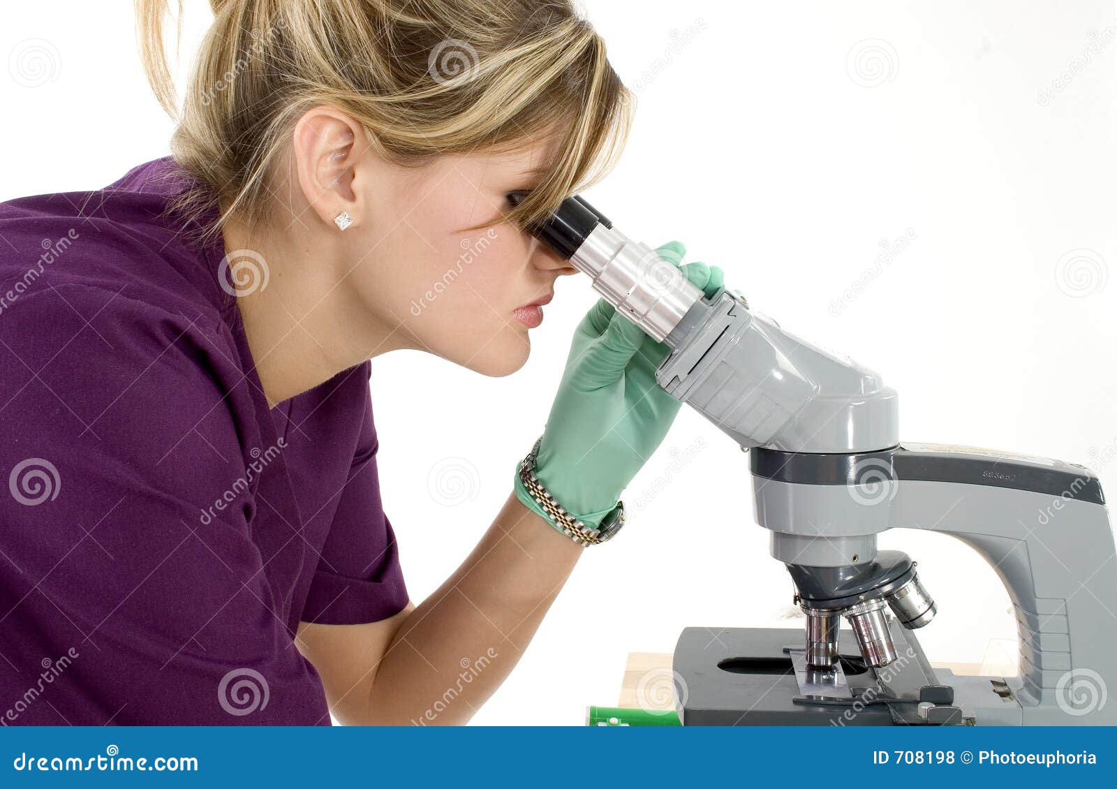Beautiful Young Lab Tech stock photo. Image of woman, hospital - 708198
