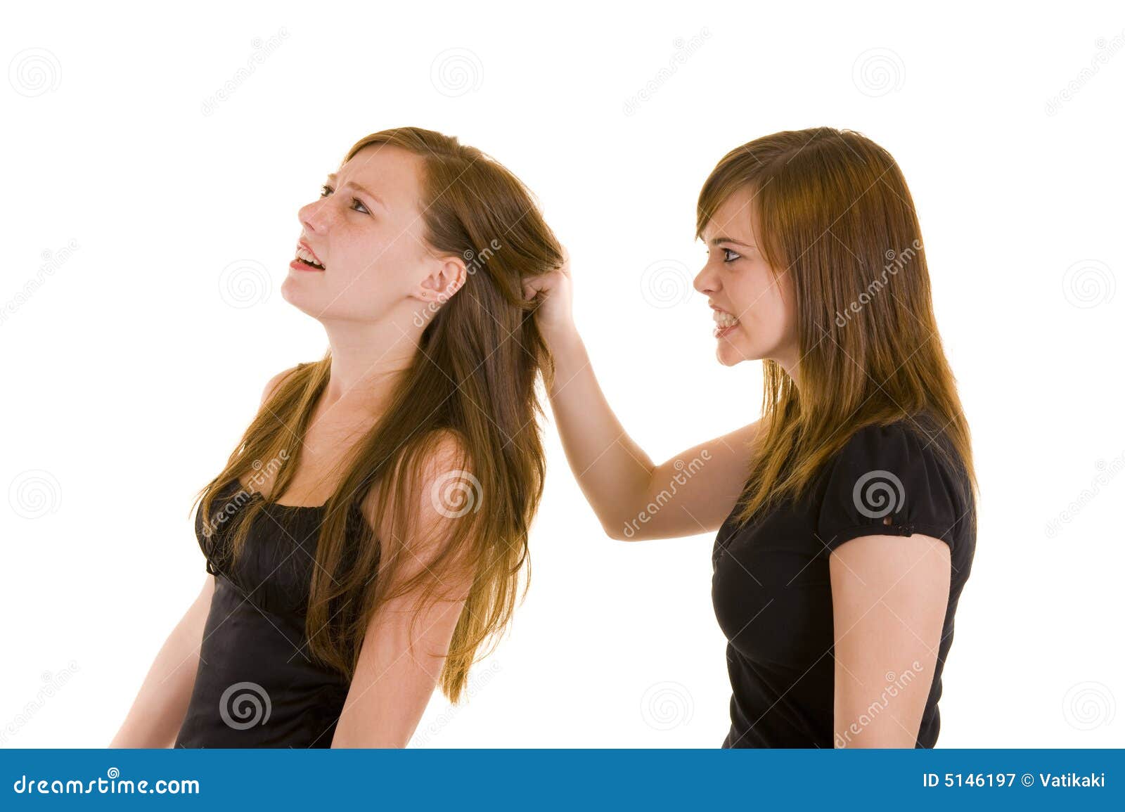 Beautiful Young Ladies Fighting Stock Image - Image of woman, vicious ...