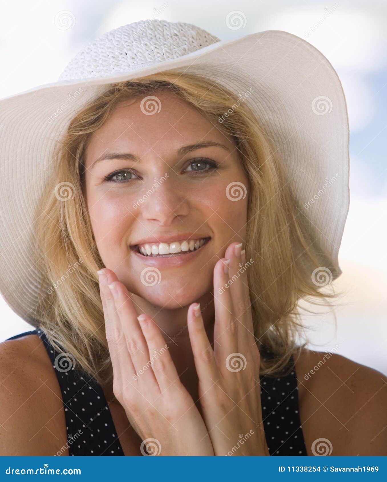 Beautiful Young Lady Happy and Smiling Stock Photo - Image of lady ...