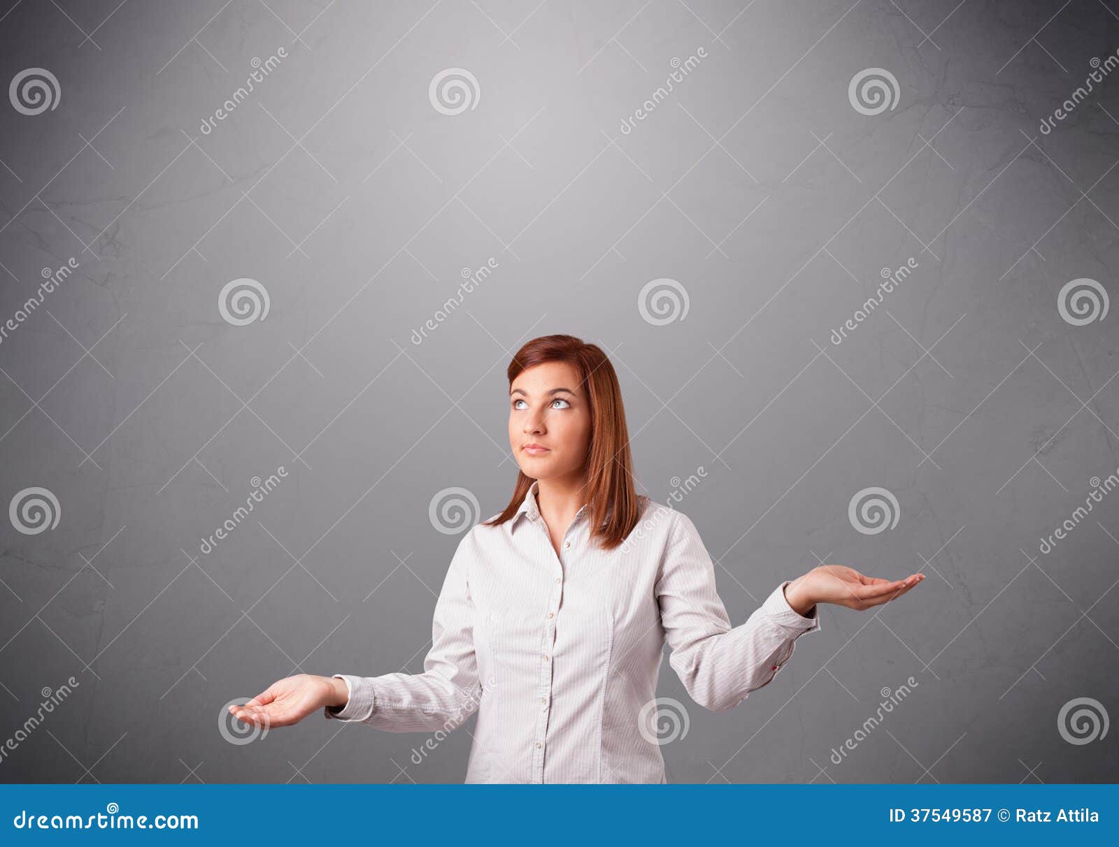 Beautiful Young Lady Juggling with Copy Space Stock Image - Image of ...