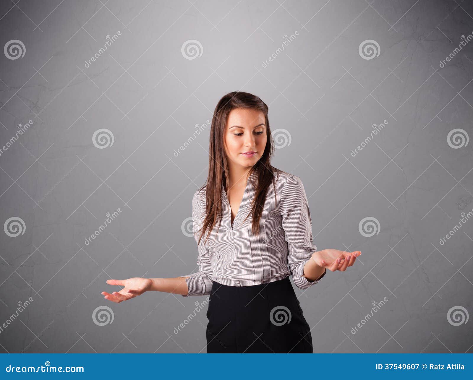 Beautiful Young Lady Juggling with Copy Space Stock Image - Image of ...
