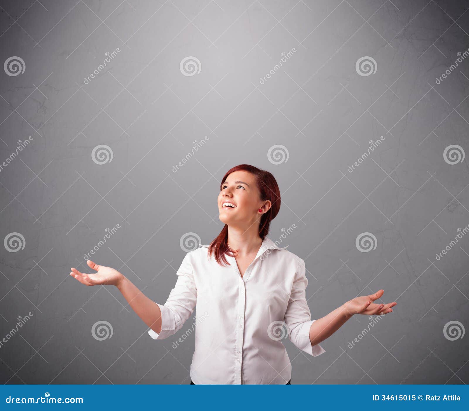 Beautiful Young Lady Juggling with Copy Space Stock Image - Image of ...