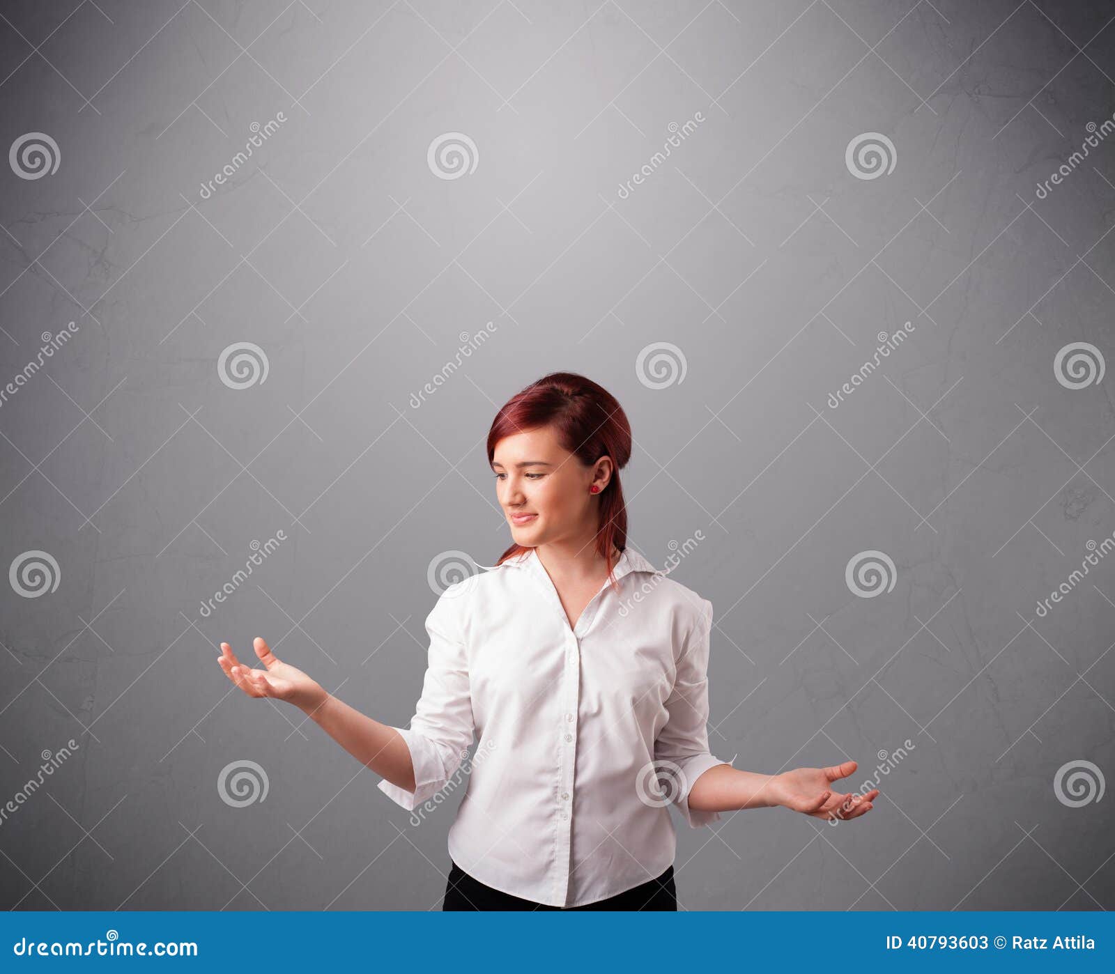 Beautiful Young Lady Juggling with Copy Space Stock Image - Image of ...