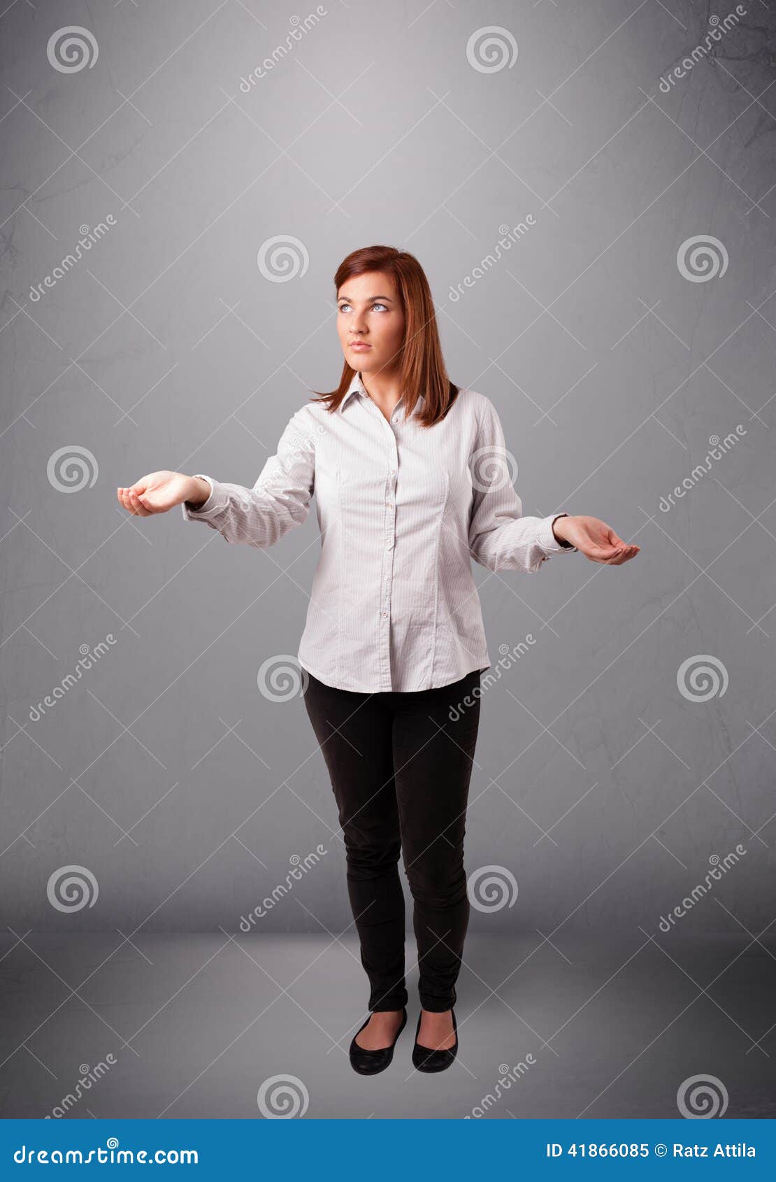 Beautiful Young Lady Juggling with Copy Space Stock Image - Image of ...