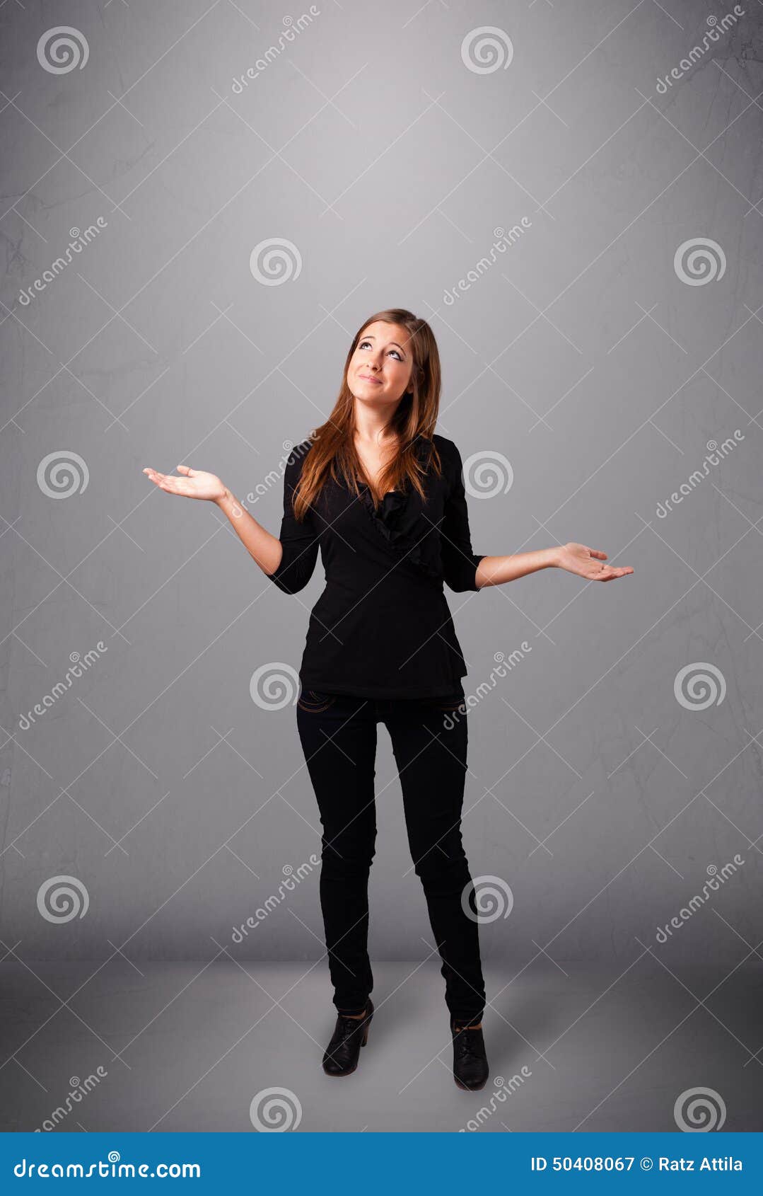 Beautiful Young Lady Juggling with Copy Space Stock Image - Image of ...