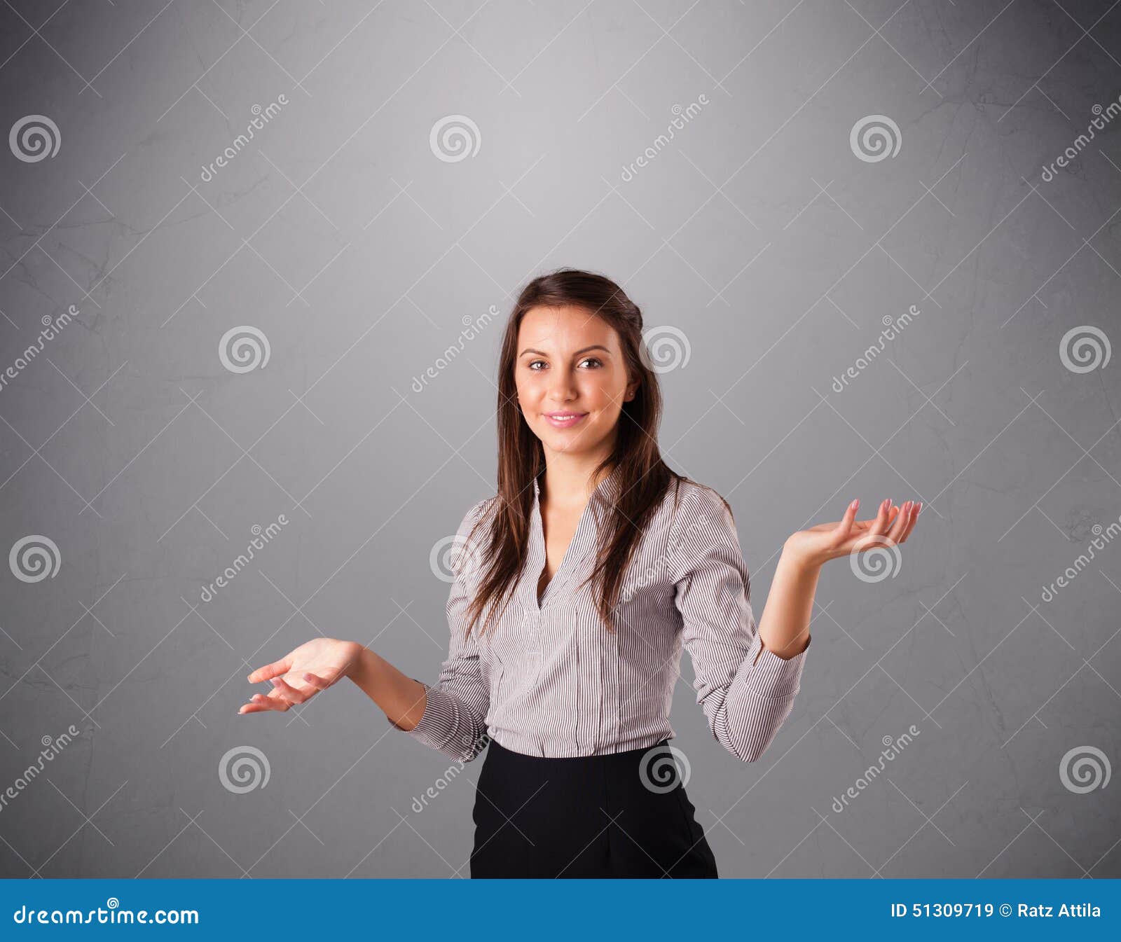 Beautiful Young Lady Juggling with Copy Space Stock Image - Image of ...