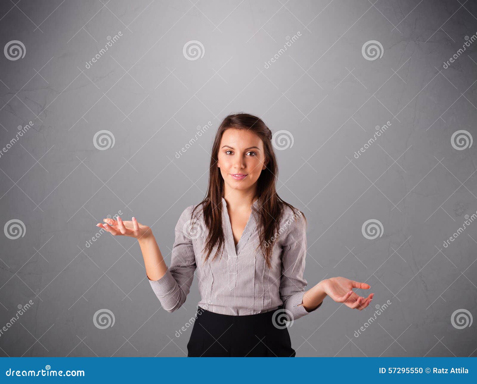 Beautiful Young Lady Juggling with Copy Space Stock Photo - Image of ...