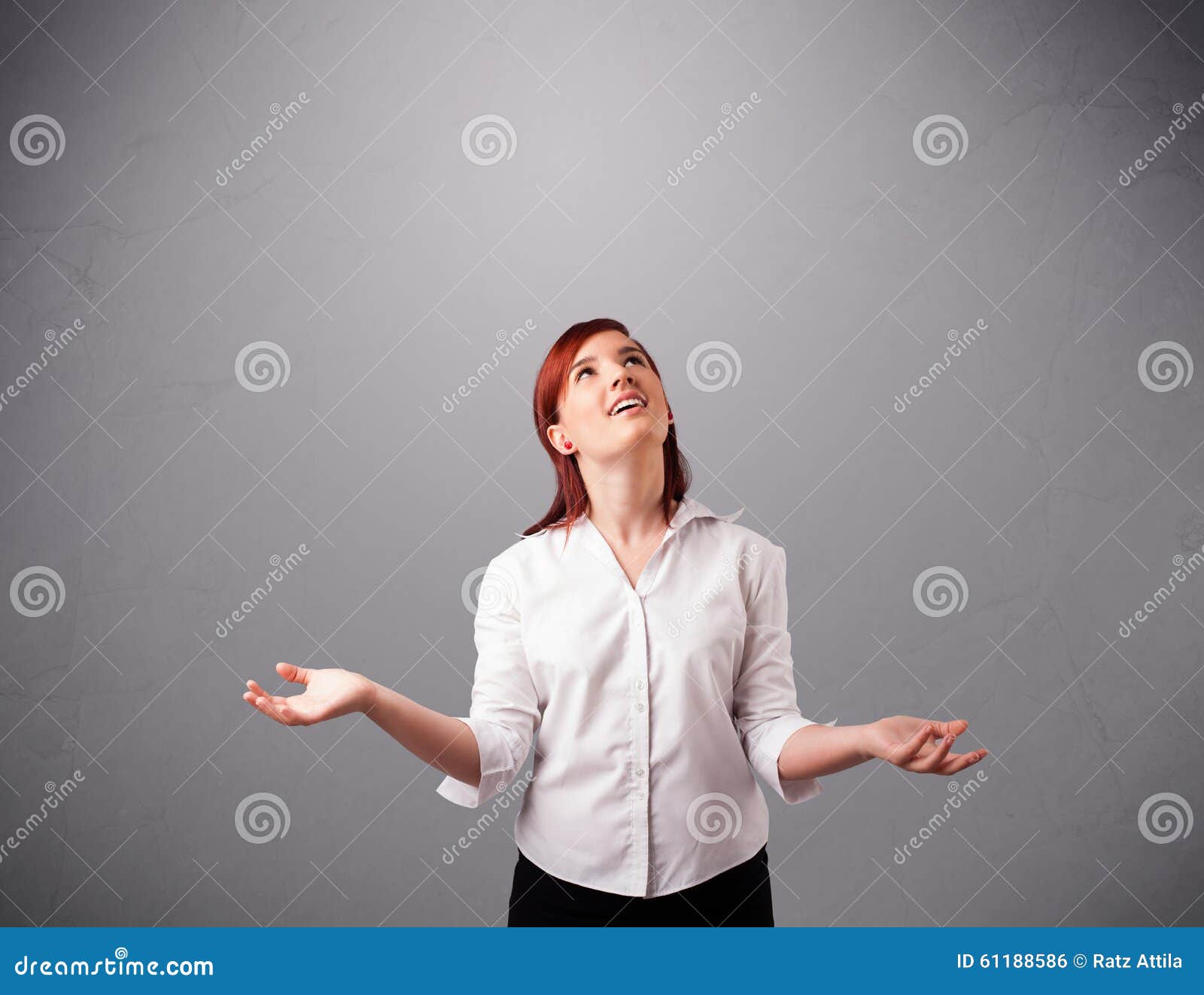 Beautiful Young Lady Juggling with Copy Space Stock Photo - Image of ...
