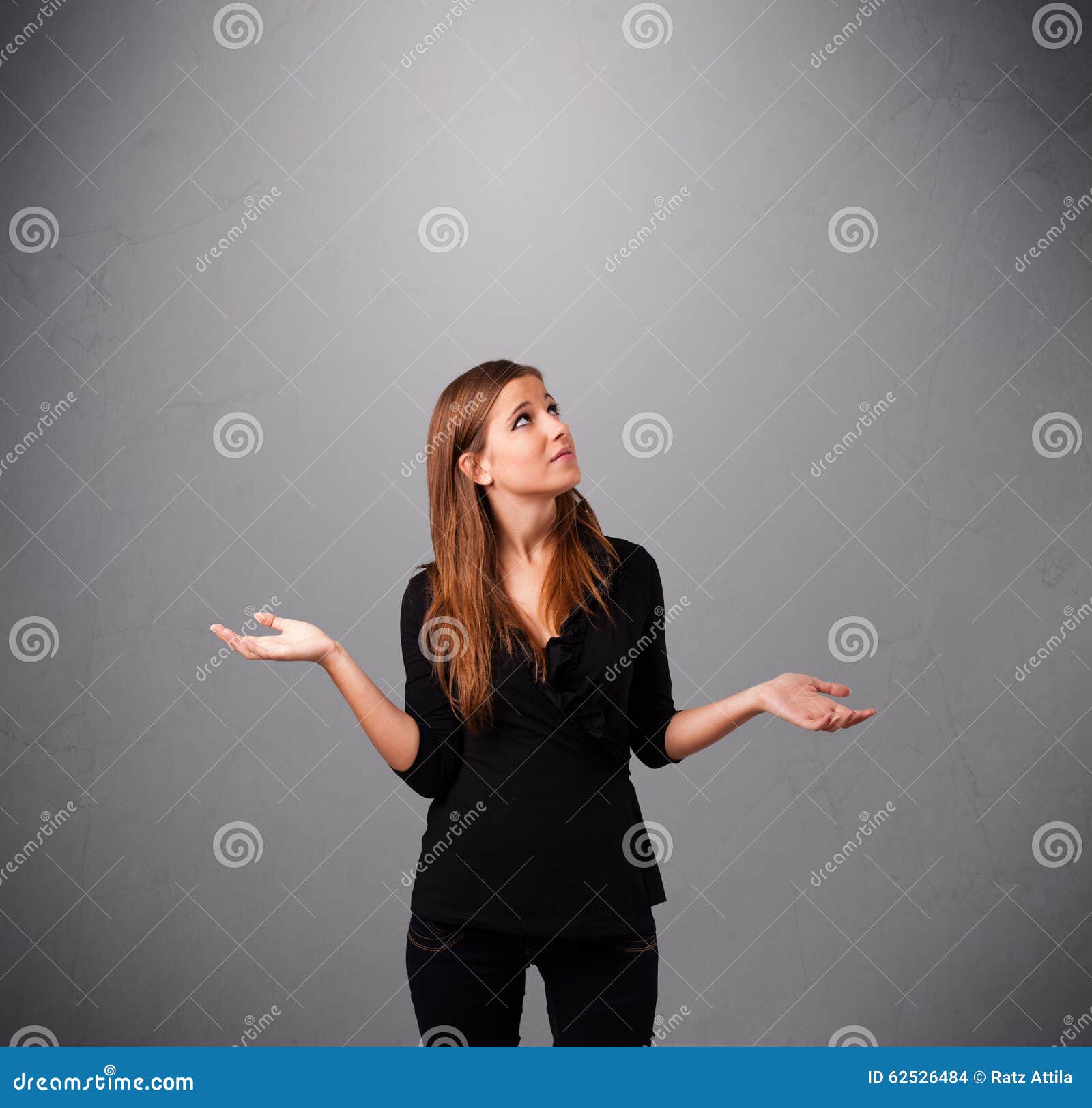 Beautiful Young Lady Juggling with Copy Space Stock Photo - Image of ...