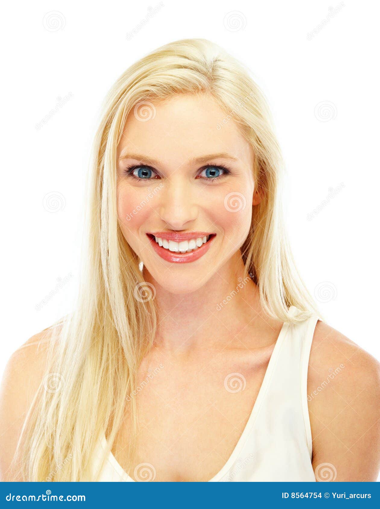 Beautiful Young Lady Smiling Stock Photo - Image of beautiful, close ...