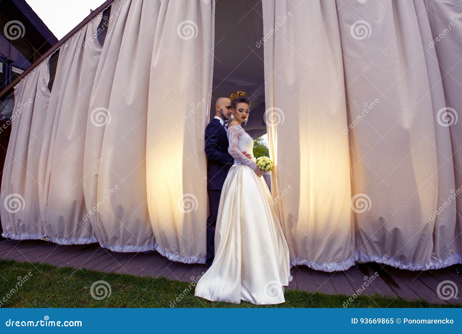 Beautiful Young Married Couple Hugging Stock Image - Image of happy ...