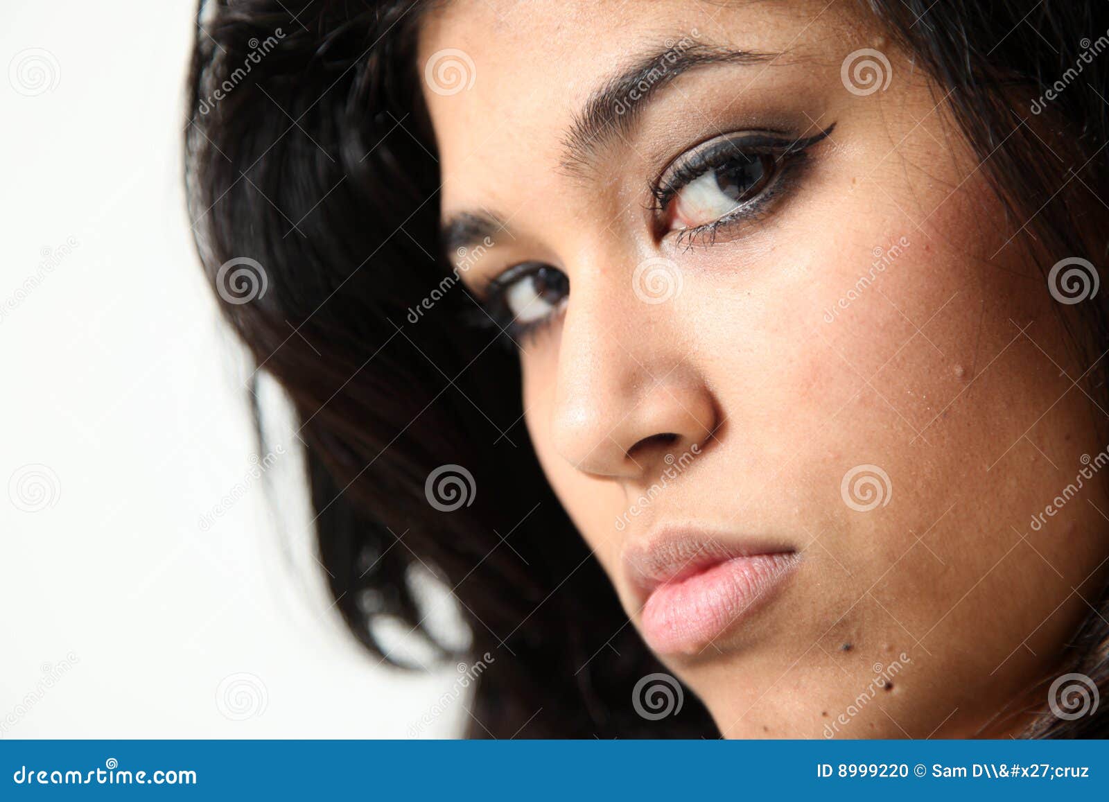 Beautiful Young Mixed Race Woman Stock Photo - Image of gorgeous ...