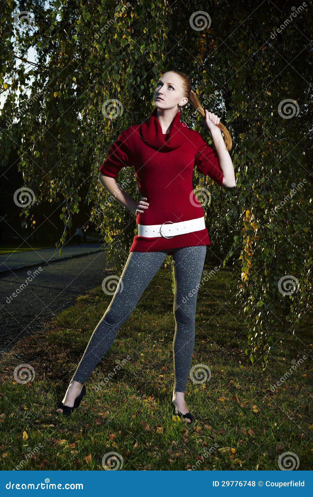 Beauty posing outdoor stock photo. Image of lady, nice - 29776748