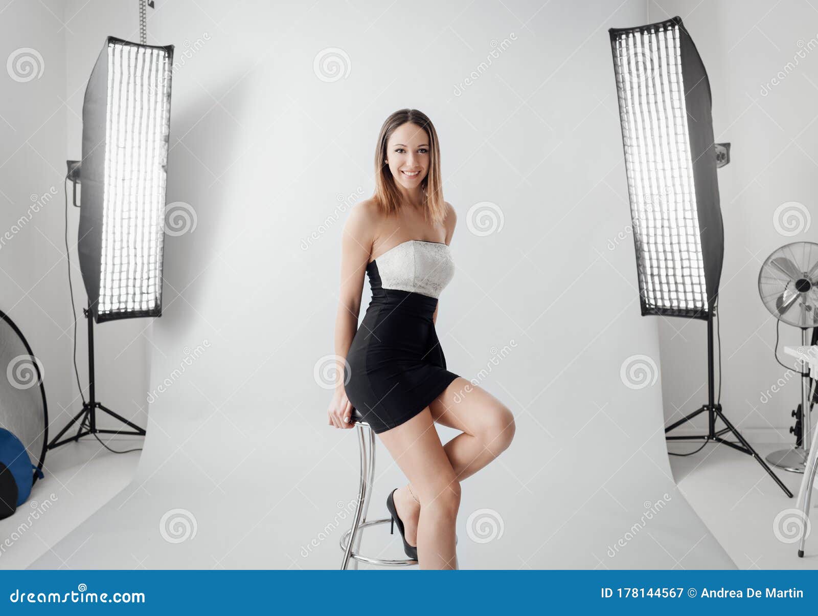 Beautiful model posing stock image. Image of confident - 178144567