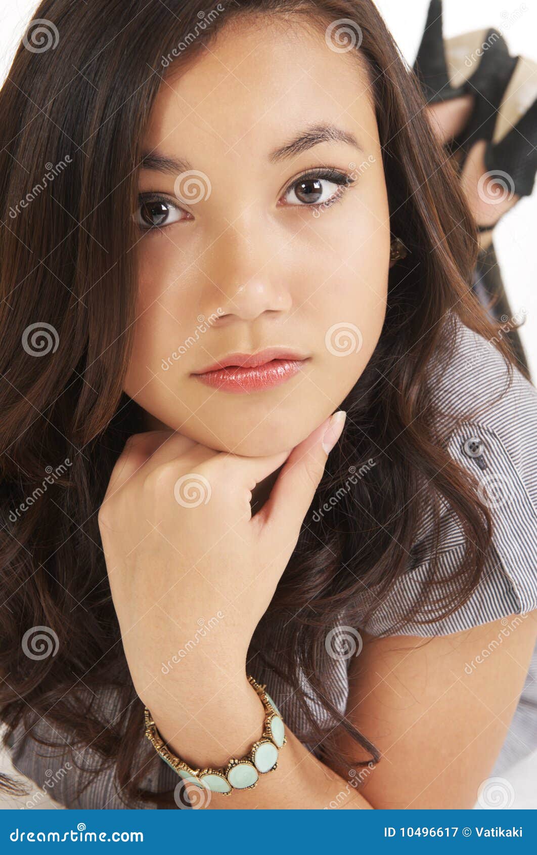 Beautiful Young Model in the Studio Stock Image - Image of model ...