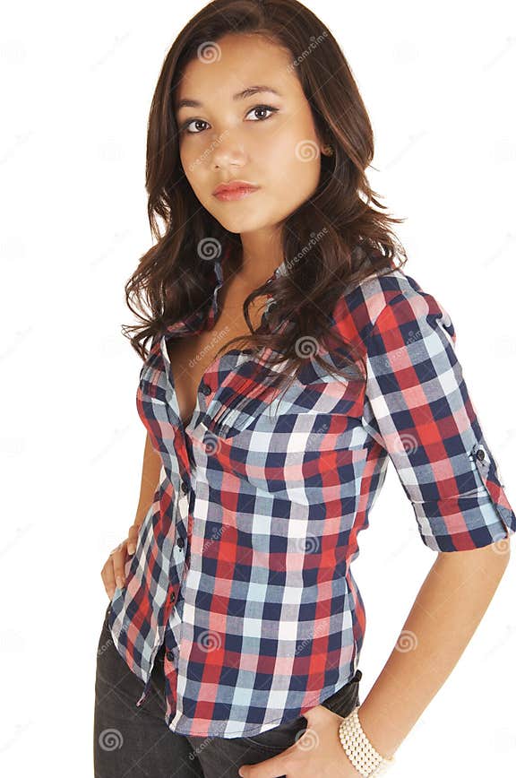 Beautiful Young Model in the Studio Stock Photo - Image of girl, face ...