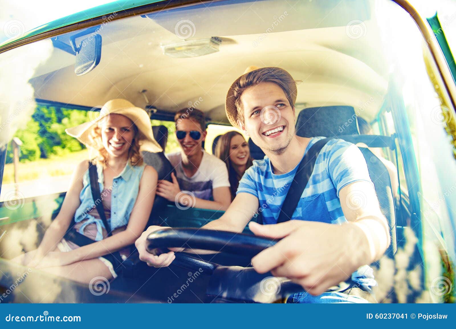 Beautiful Young People on a Road Trip Stock Image - Image of outdoor ...