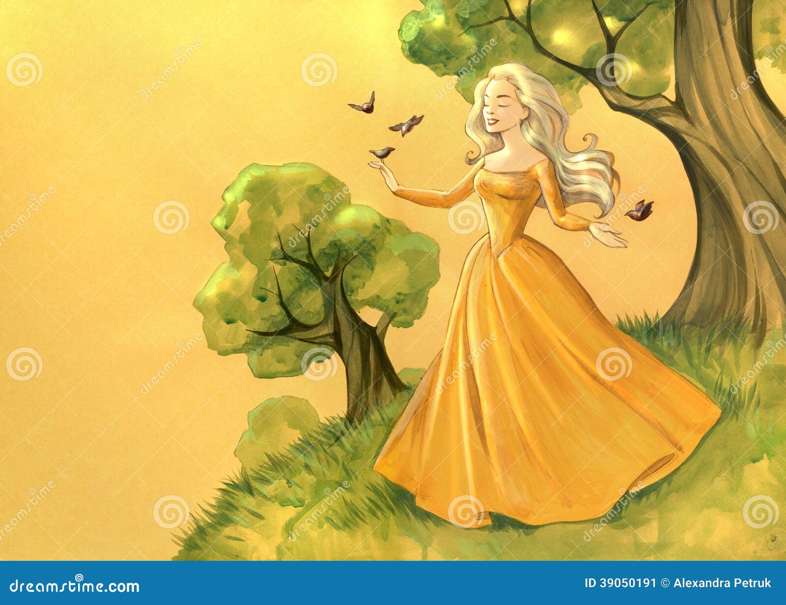 Beautiful young princesses stock illustration. Illustration of beauty ...