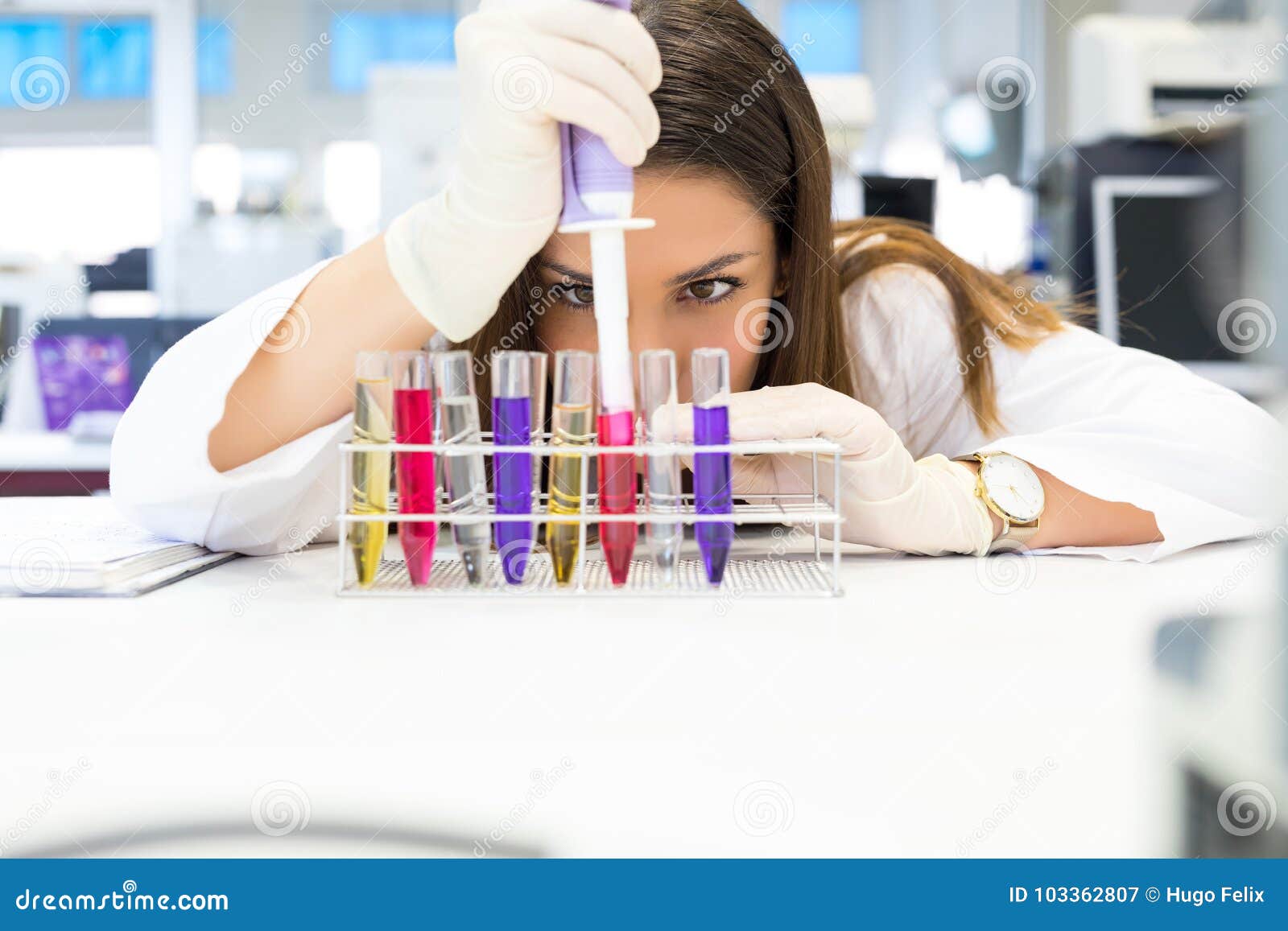 One more day at the work! stock image. Image of female - 103362807