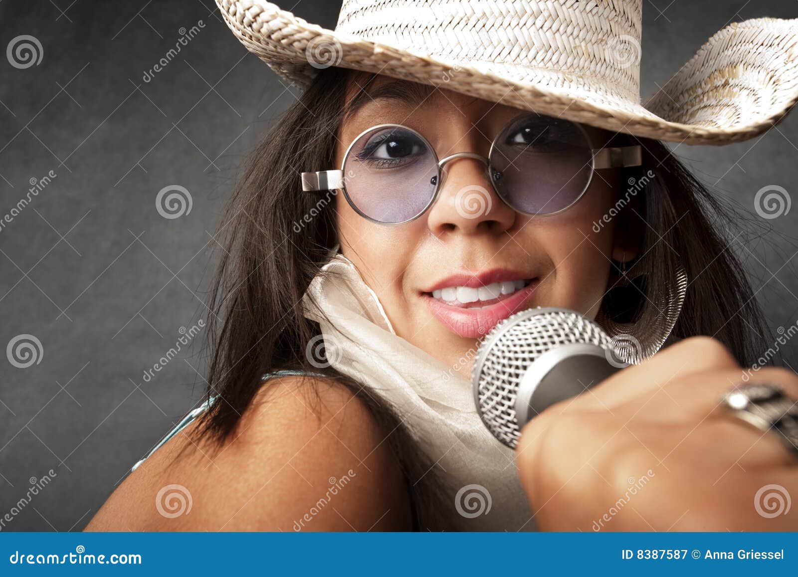 Beautiful Young Singer stock image. Image of cute, hispanic - 8387587