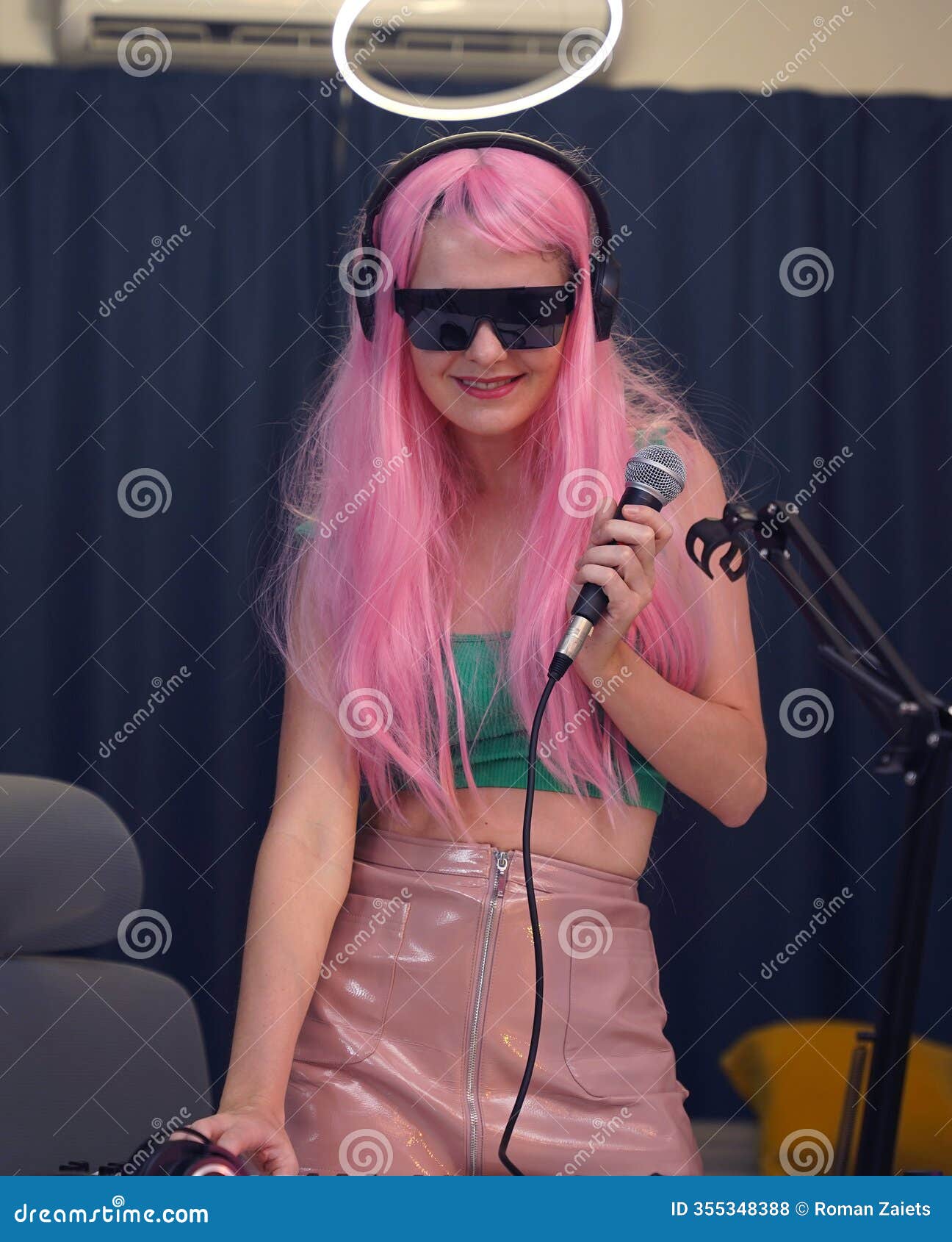 Beautiful Young Singer and Musician Broadcast from Her Home Studio ...