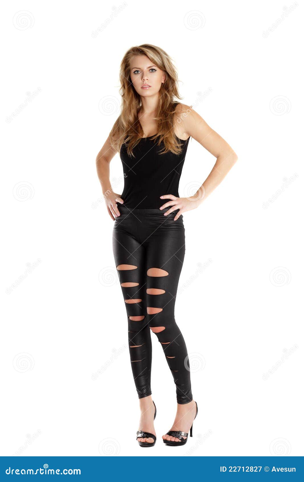 Beautiful Young Slender Woman Stock Image - Image of seductive, sensual ...