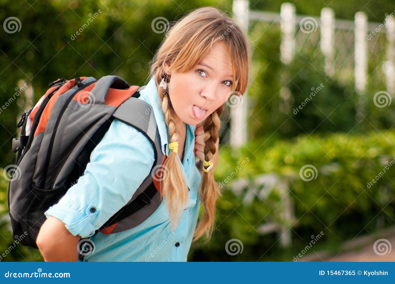 Beautiful Young Student Girl Stock Image - Image of smiling, looking ...