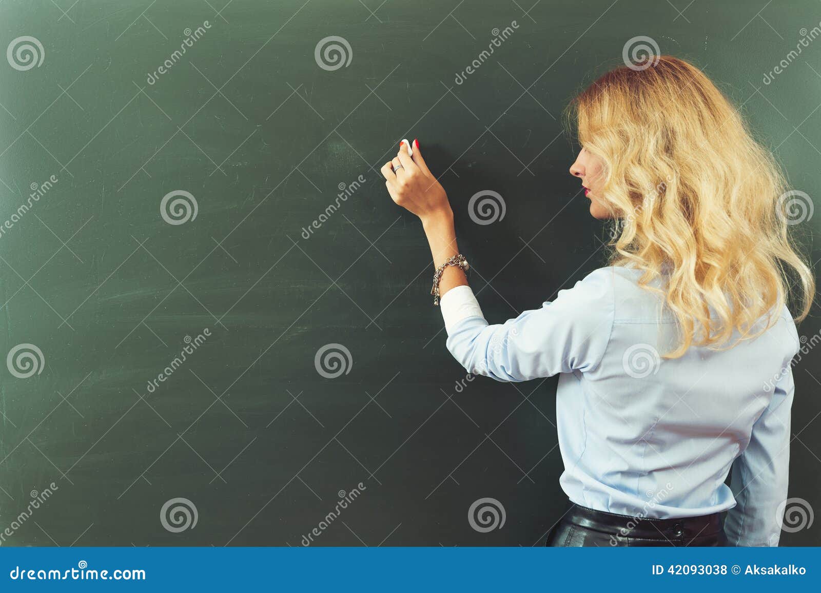 Beautiful young teacher stock photo. Image of copyspace - 42093038