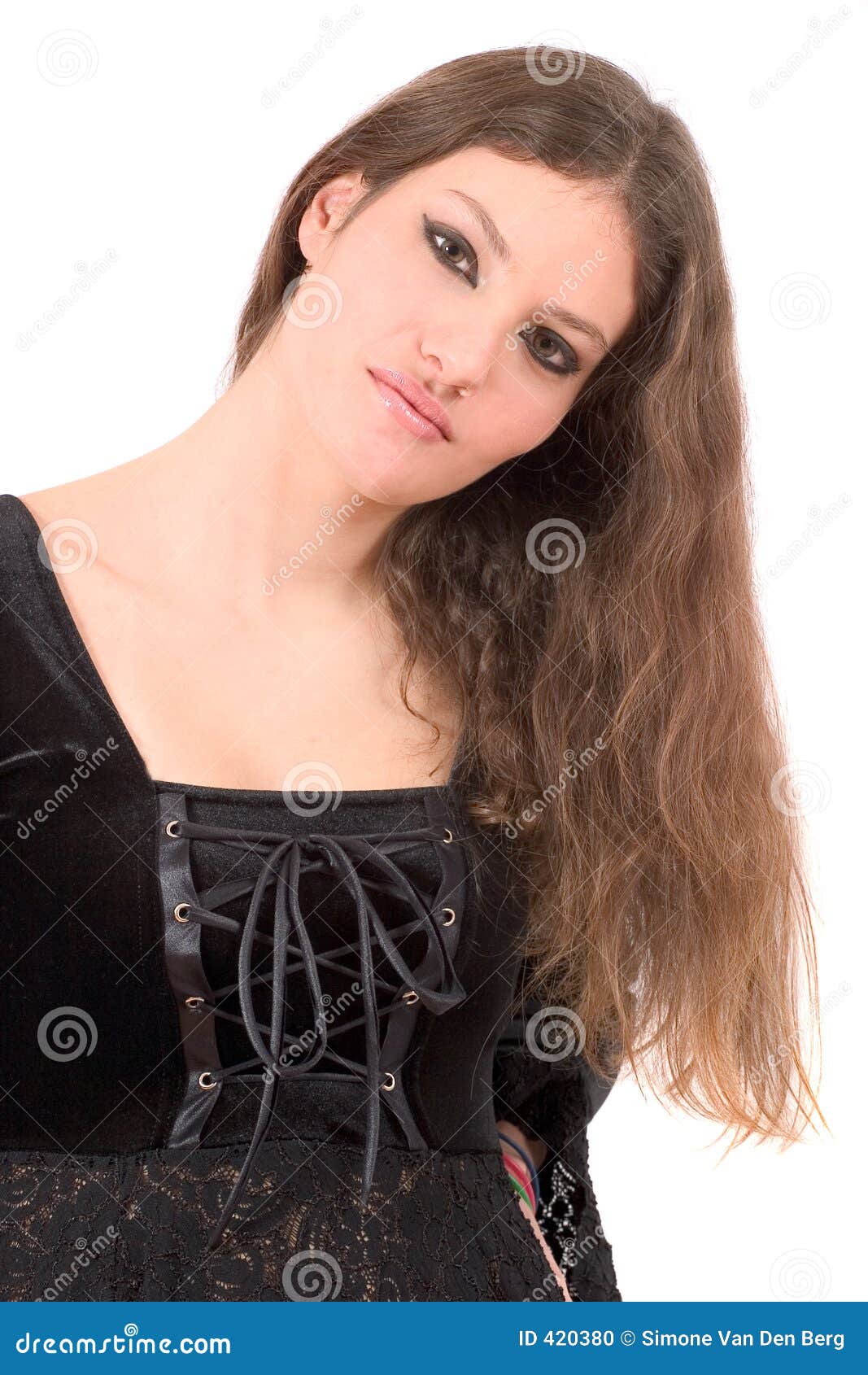 Beautiful Young Teenager with Gothic Makeup Stock Photo - Image of ...