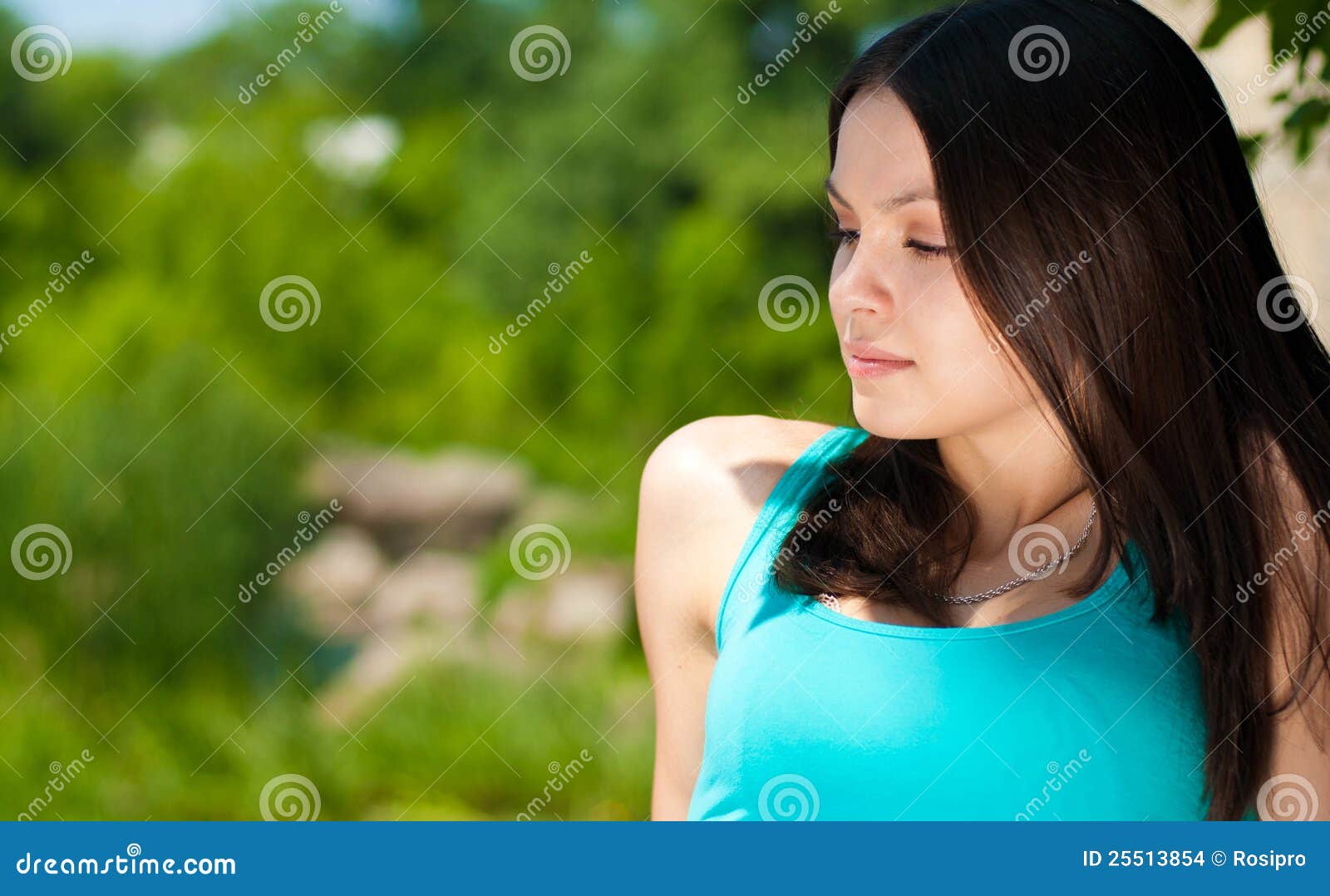 Beautiful Young Thoughtful Lady Stock Photo - Image of elegant ...