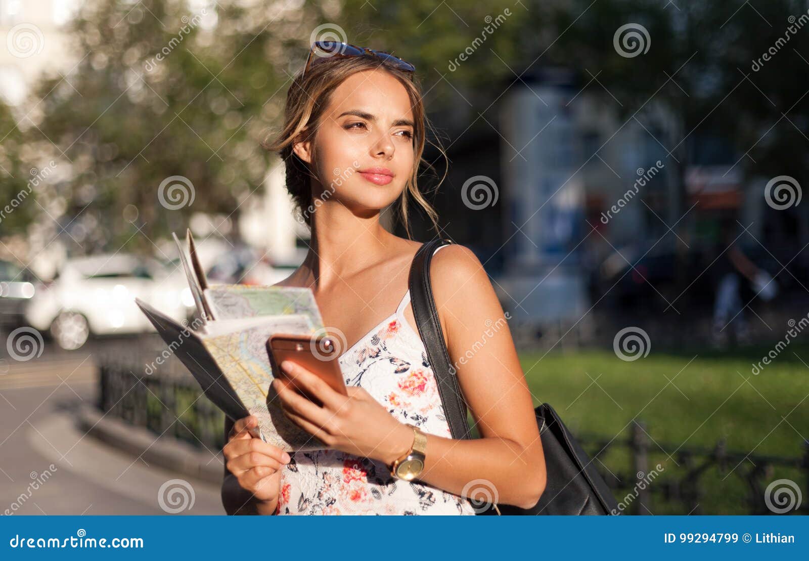 Beautiful Young Tourist Woman. Stock Image - Image of gorgeous, person ... Beautiful Young Tourist Woman. Stock Image - Image of gorgeous, person ...