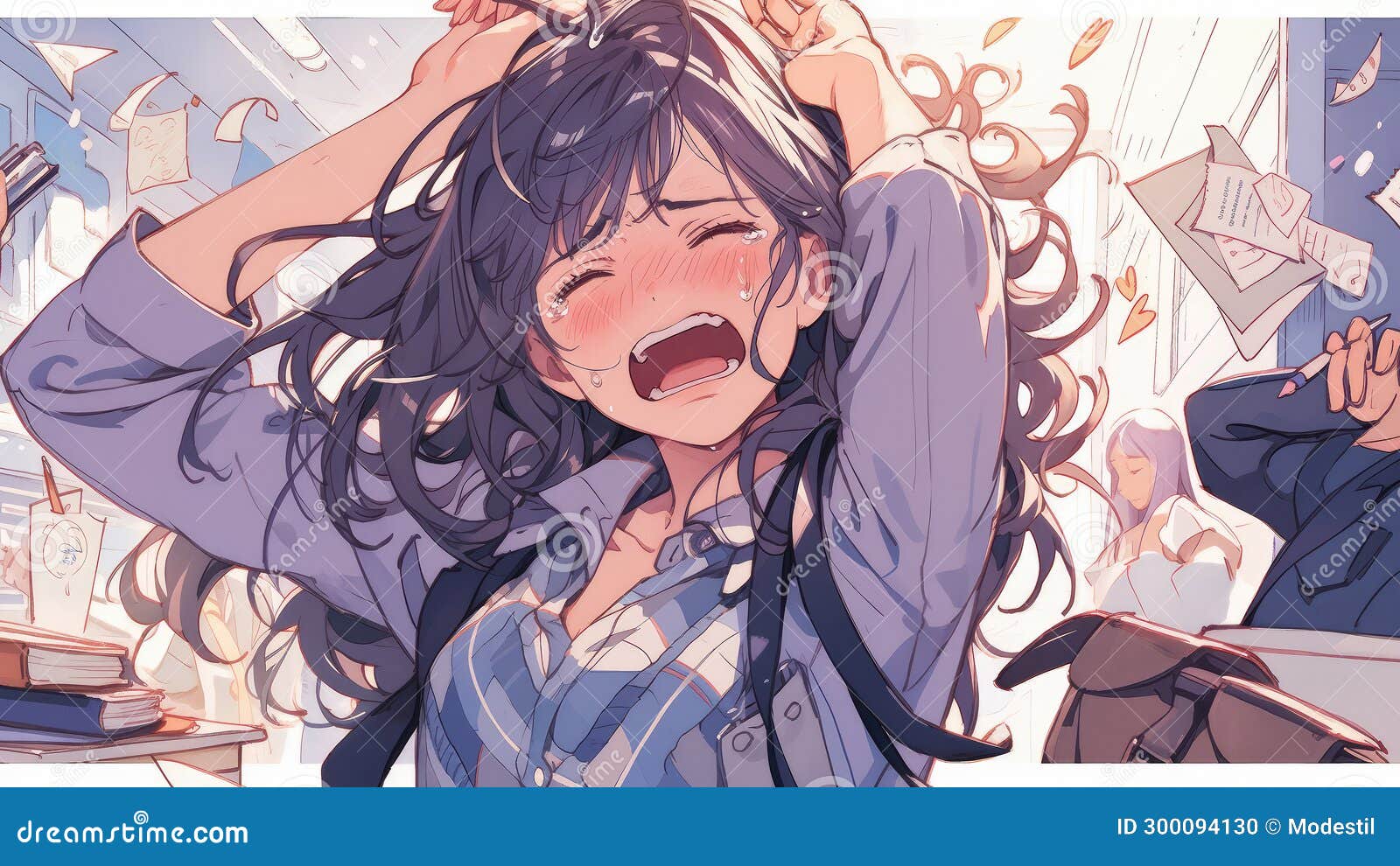 Beautiful Young Woman in Agony and she is Stressed Out Stock ...