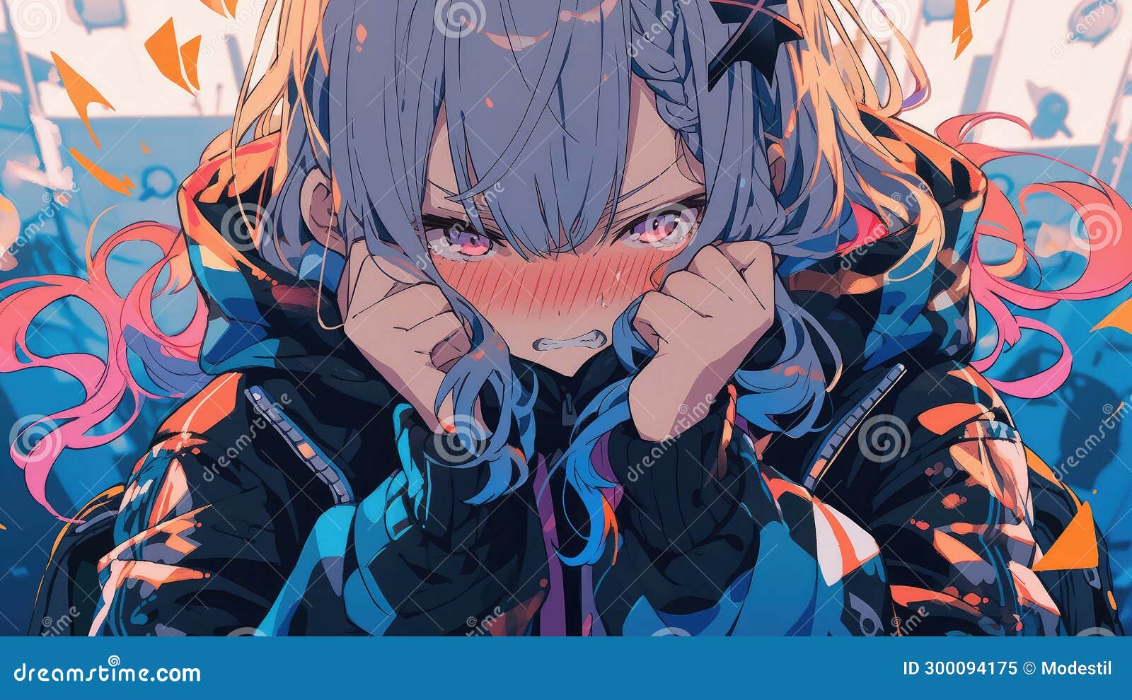 Beautiful Young Woman in Agony and she is Stressed Out Stock ...