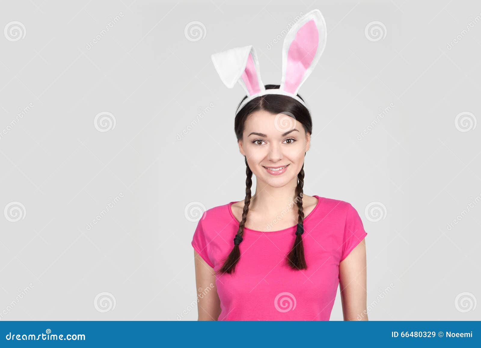 Beautiful Young Woman As Easter Bunny Stock Image - Image of playboy ...